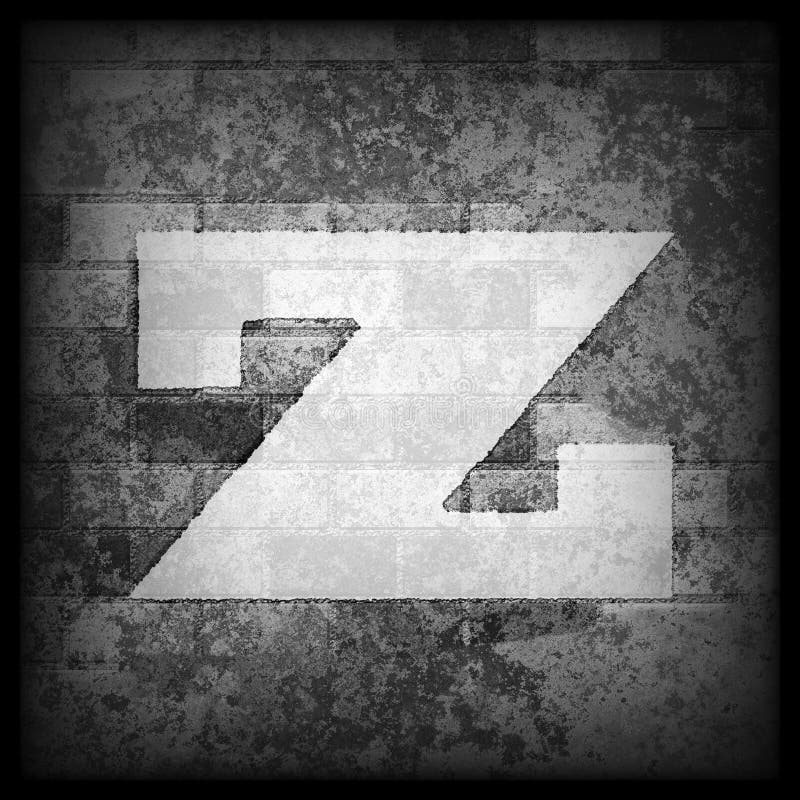 Monogram Z street art stock illustration. Illustration of artistic ...