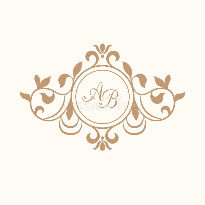 Monogramma illustrazione vettoriale. Illustrazione di arte - 59474609