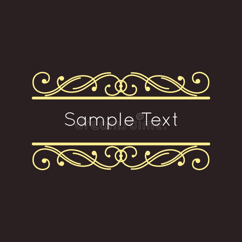 Monogramma E Logo Geometrici Del Profilo Di Art Deco Illustrazione ...