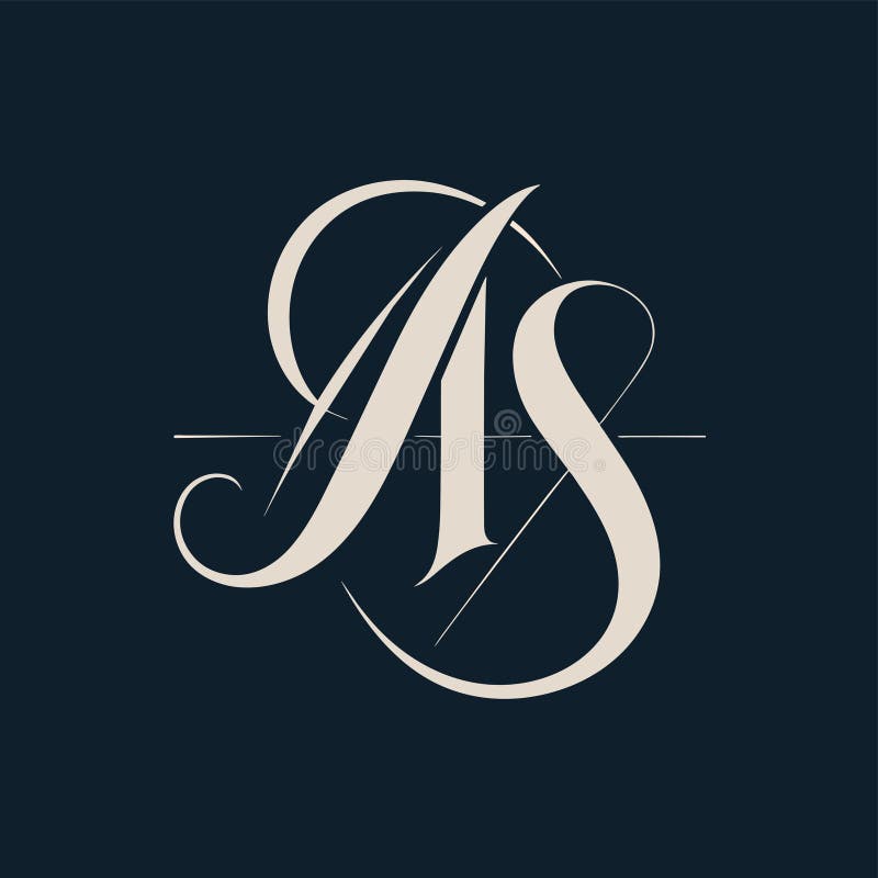 A Monogrammed Letter Featuring a Sleek Design with a Curved Edge ...