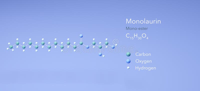 Glycerol Molecule 3d, Molecular Structure, Ball and Stick Model ...