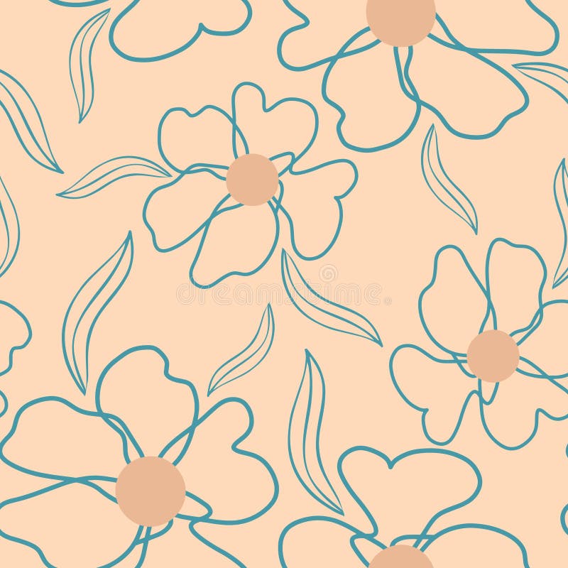 Monoline Nature Pattern Stock Illustrations – 655 Monoline Nature ...