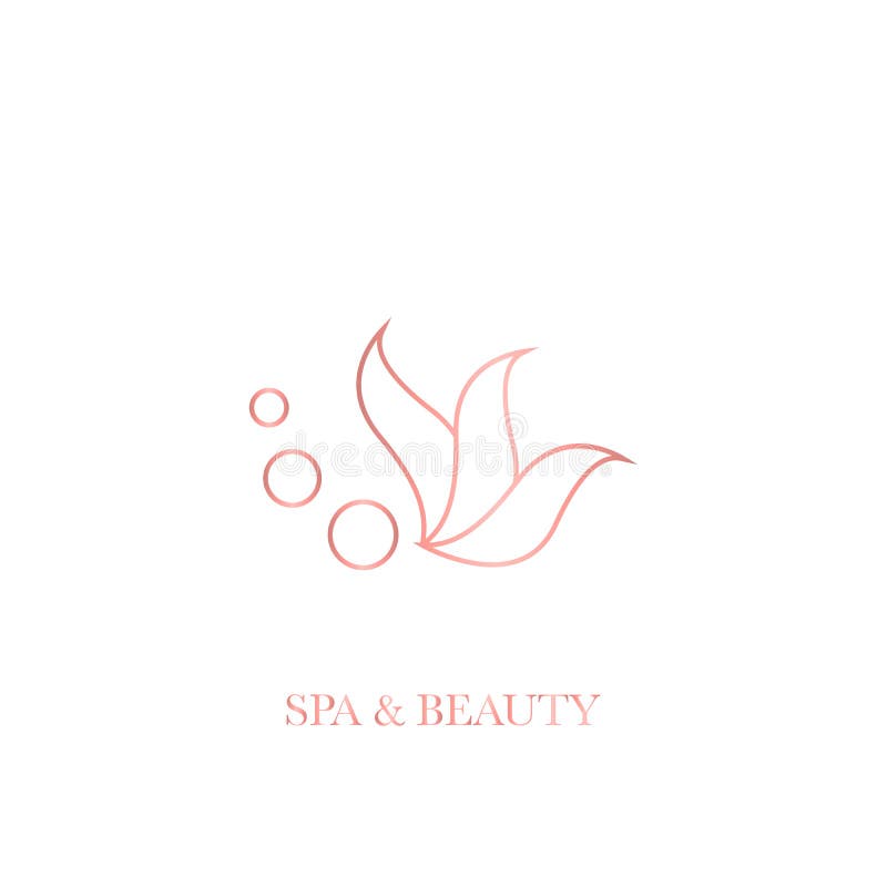 Monoline Simple Logos for Spa and Beauty Salon Stock Vector ...
