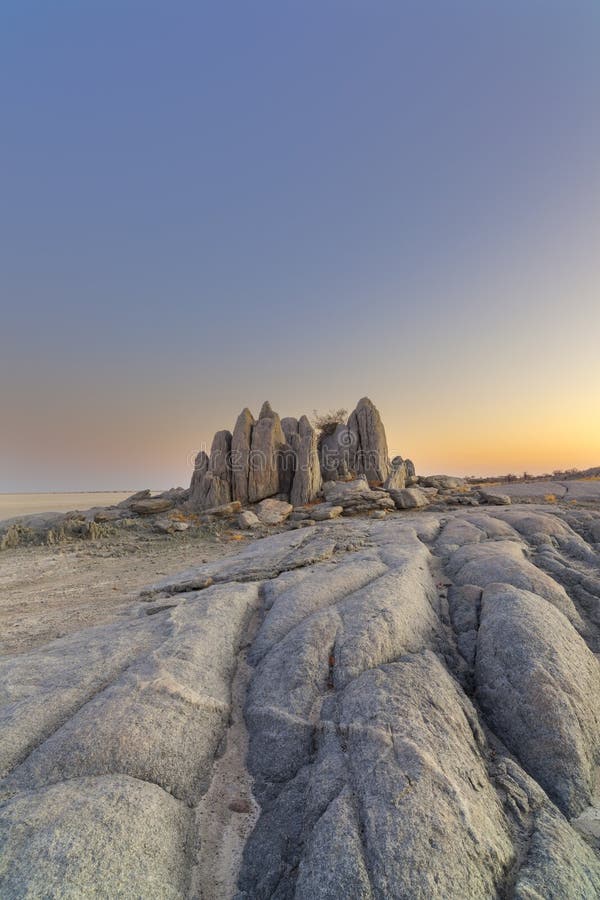 Monolith Rocks at Kubu Island Stock Photo - Image of sunlight, blue ...