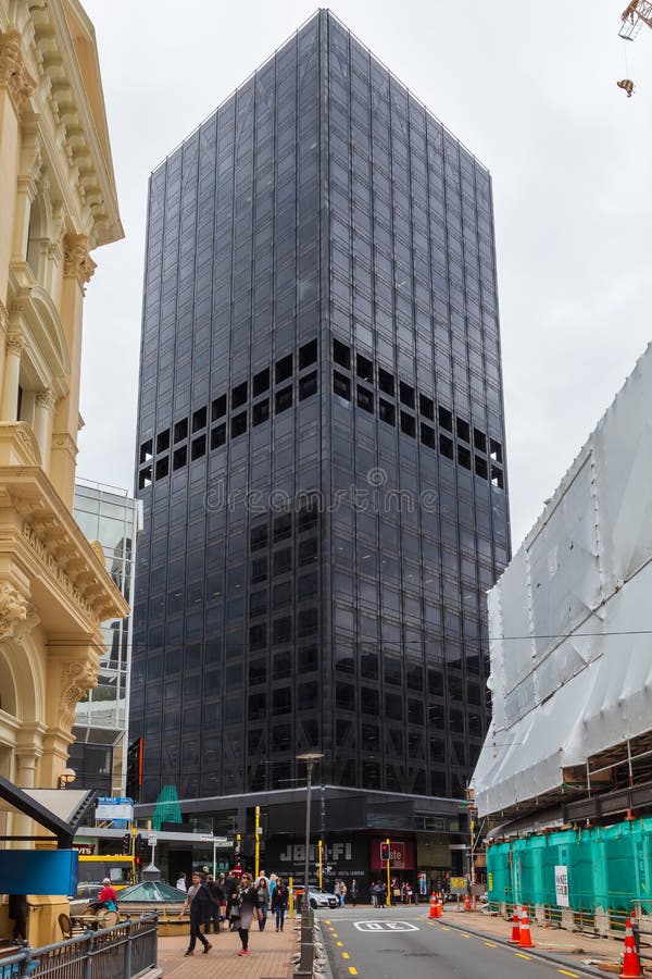 The Distinctive Aon Centre in Wellington, New Zealand Editorial Photo ...