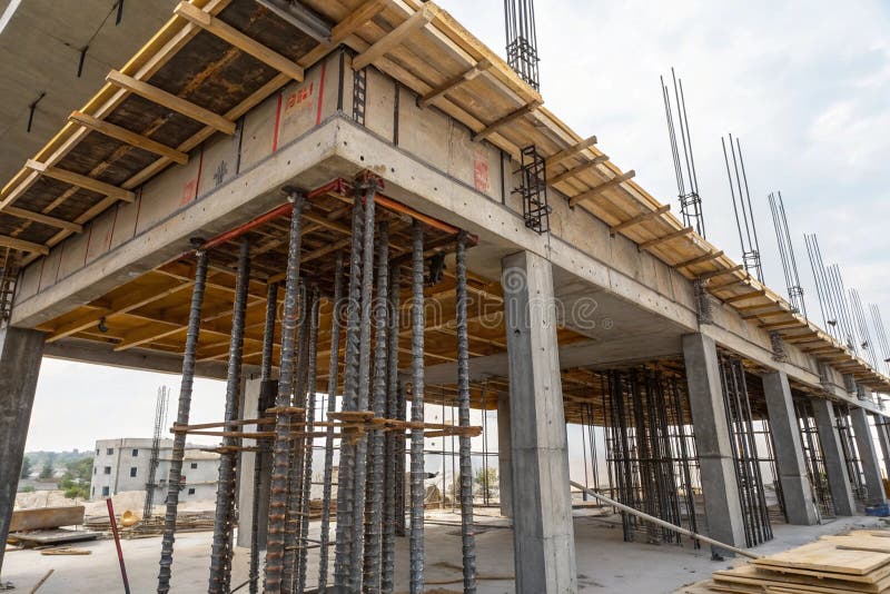 Monolithic Building Formwork Reinforcement Stock Illustration ...