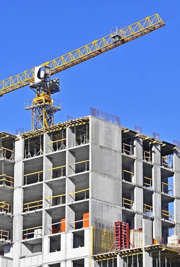 Monolithic Construction Site Stock Photo - Image of highrise, modern ...