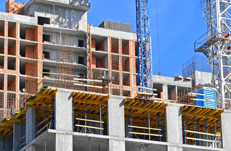 Monolithic Construction Site Stock Photo - Image of estate, building ...