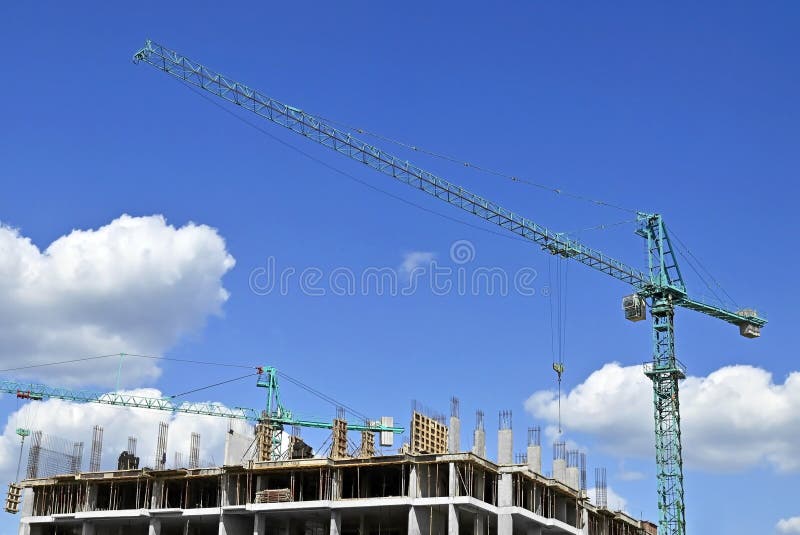 Monolithic Construction Site Stock Image - Image of housing, brick ...