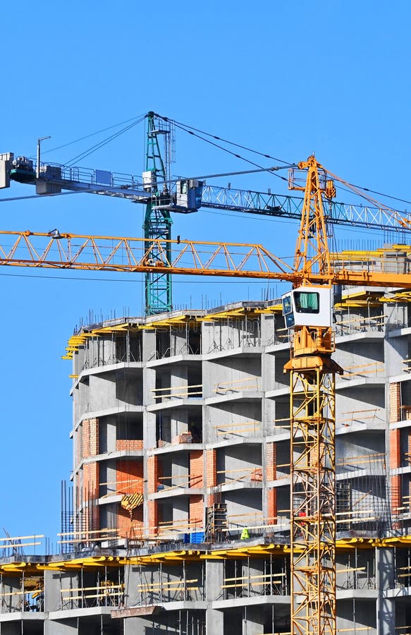 Monolithic Construction Site Stock Photo - Image of flat, crane: 320776746