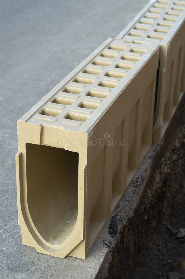 Monolithic Drainage System. Water Collection Shaft Made of Polymer ...