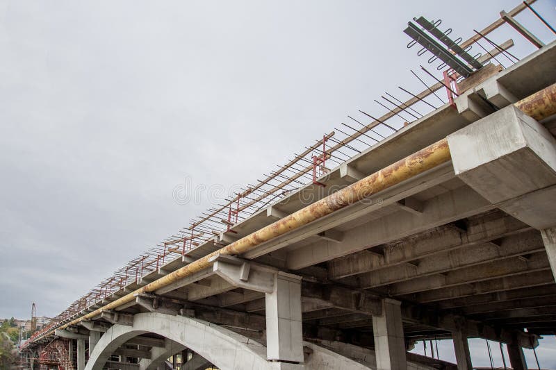 Monolithic Formwork and Scaffolding on the Construction Stock Photo ...