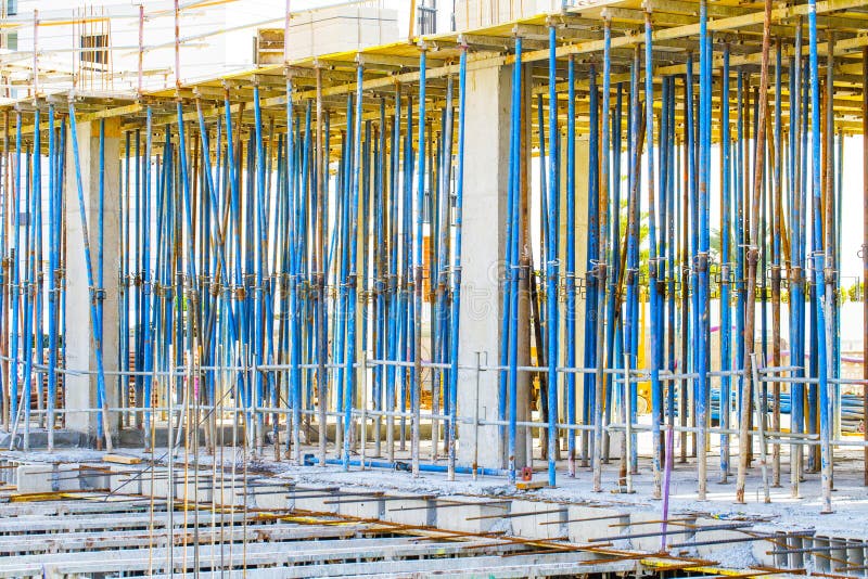 Monolithic Frame Construction of the Building. Solid Walls of Co Stock ...