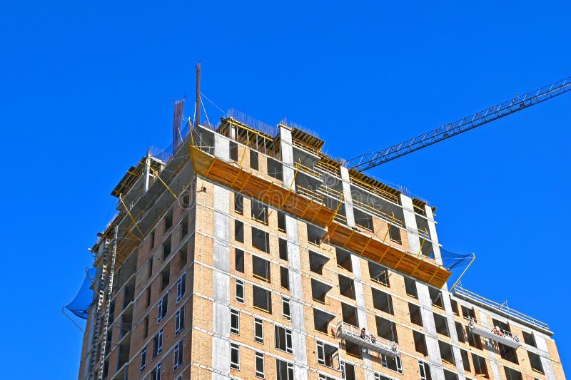 Monolithic High-rise Construction Site Stock Image - Image of ...