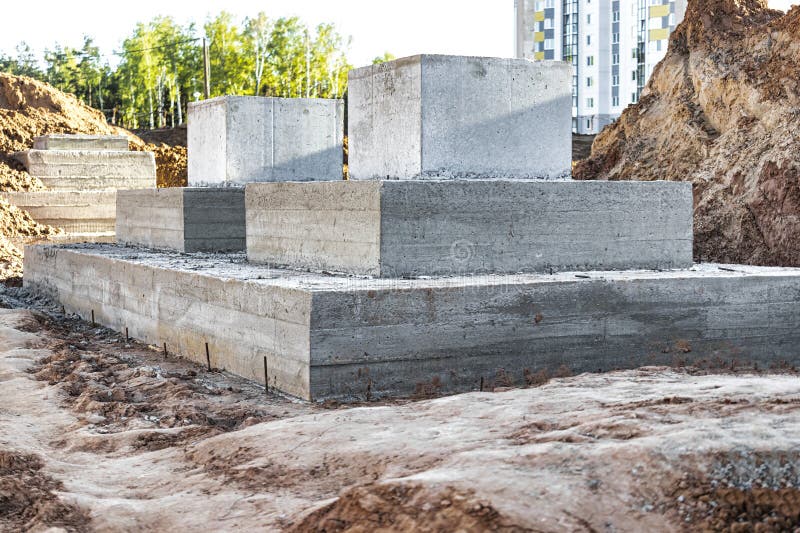 Monolithic Reinforced Concrete Foundation for the Construction of a ...