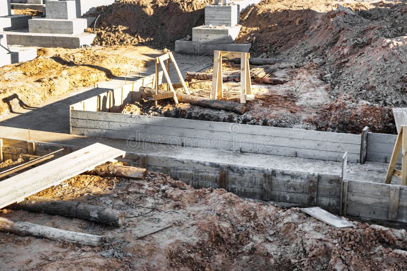 Monolithic Reinforced Concrete Foundation for the Construction of a ...