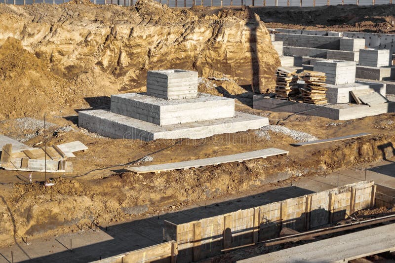 Monolithic Reinforced Concrete Foundation for the Construction of a ...