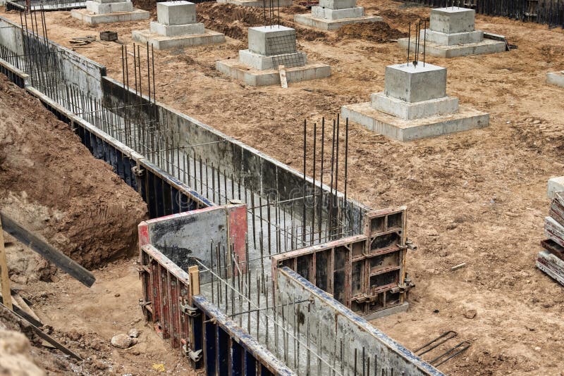 Monolithic Reinforced Concrete Foundation for the Construction of a ...