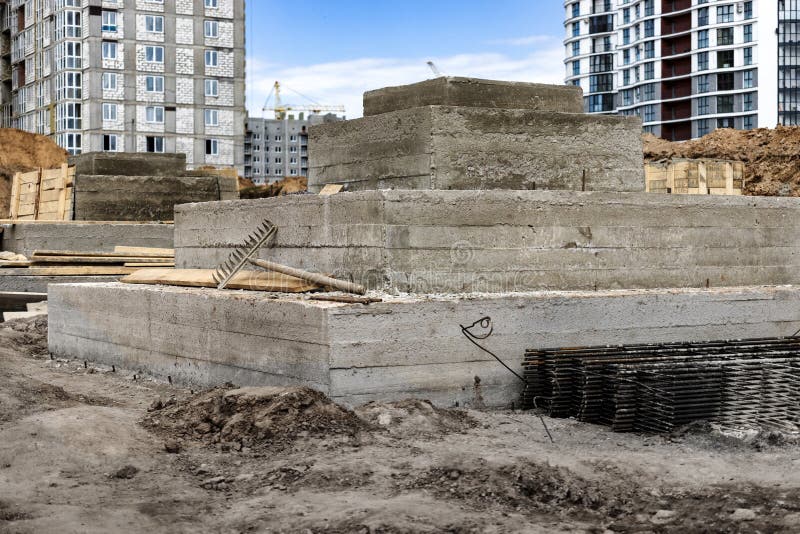 Monolithic Reinforced Concrete Foundation for the Construction of a ...