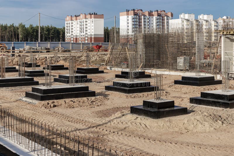 Monolithic Reinforced Concrete Foundations For The Construction Of A ...