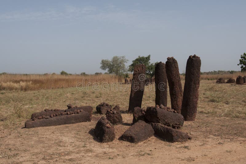 Monolithic stones of Wassu stock photo. Image of ancestral - 83317194