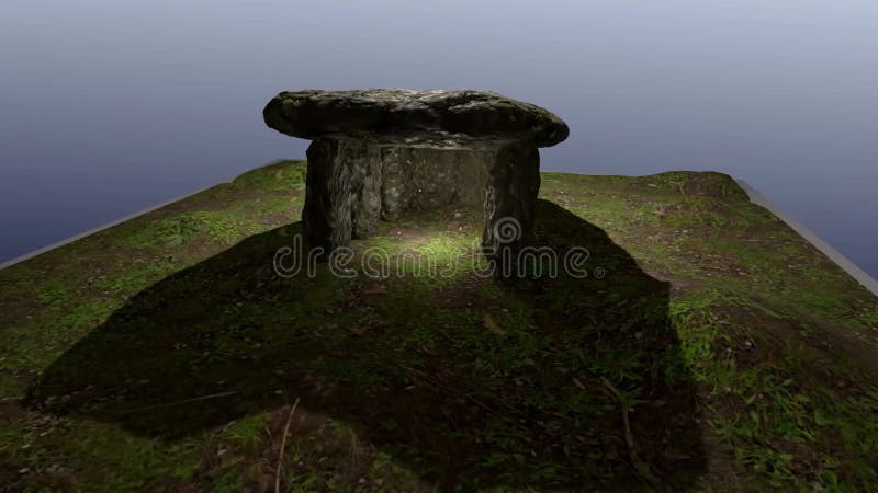 Monolithic Structure of an Ancient Ancestral Dolmen Stock Video - Video ...