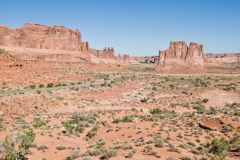 Monoliths stock photo. Image of park, rocks, hills, moab - 15645204