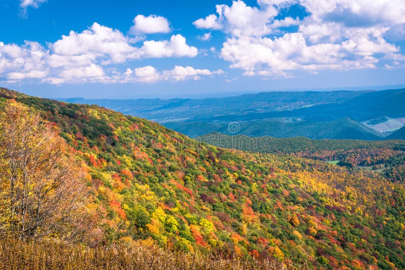 Monongahela National Forest from a Spruce Knob Overlook Stock Photo ...