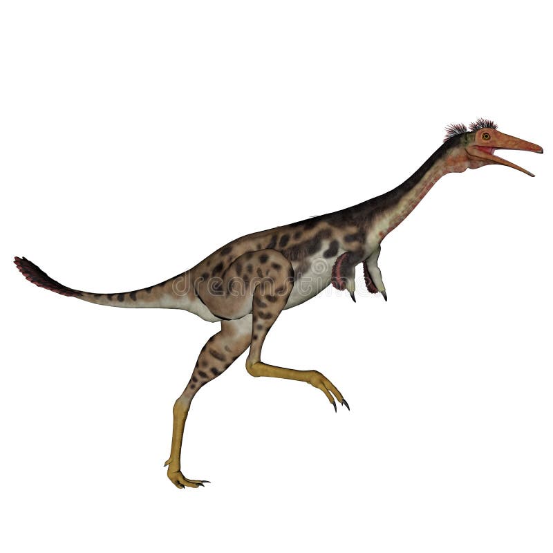 Mononykusdinosaurus Die 3D Lopen - Geef Terug Stock Illustratie ...