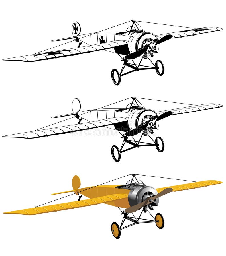 Vector Cartoon Biplane with Banner Stock Vector - Illustration of wings ...