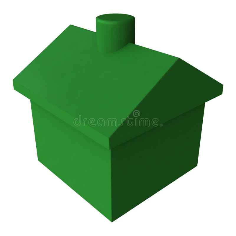 Monopoly House stock illustration. Illustration of iconic - 295612320