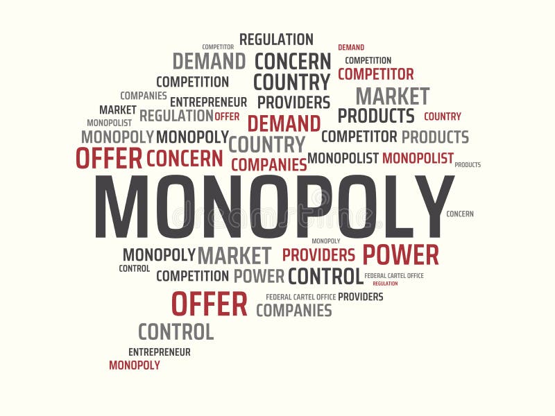 MONOPOLY - COMPETITION - Image with Words Associated with the Topic ...