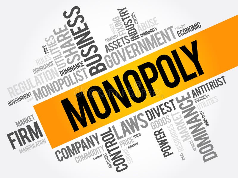 Monopoly Word Cloud Collage, Business Concept Stock Illustration ...