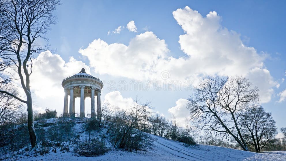 Monopteros stock photo. Image of temple, place, snow - 29135046
