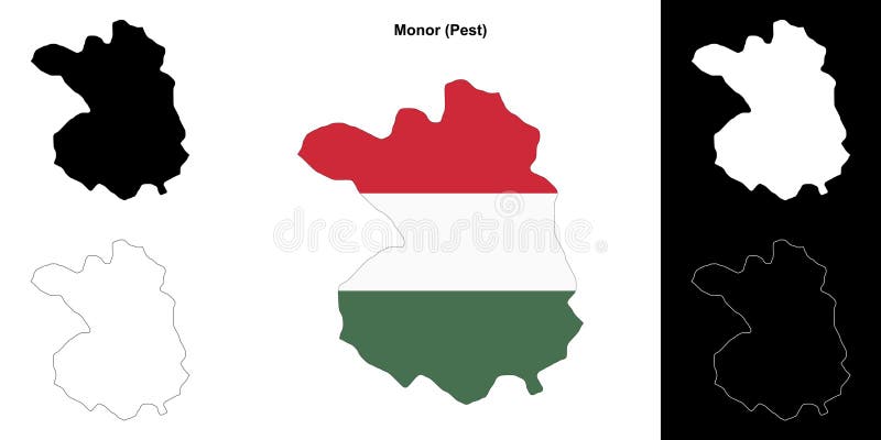 Monor outline map stock vector. Illustration of icon - 357733558