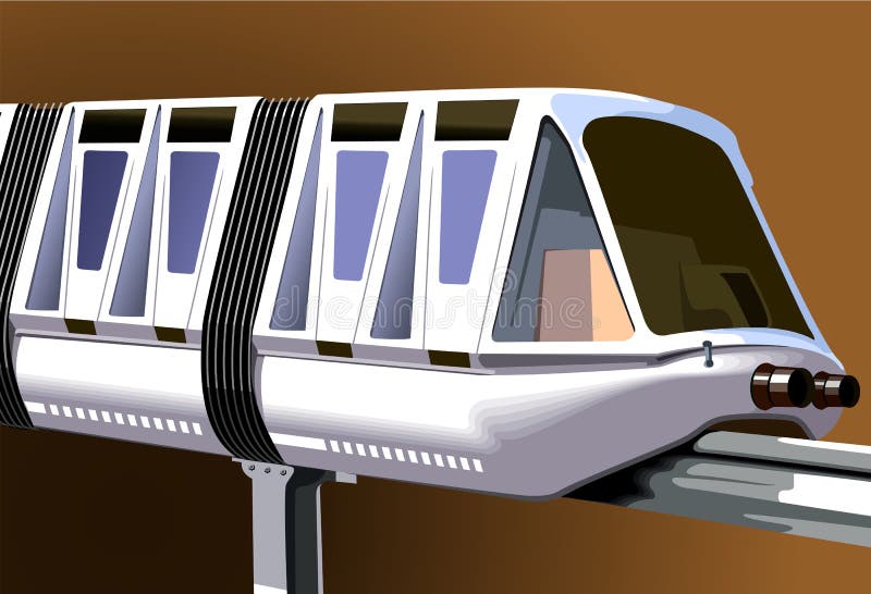 Monorail stock vector. Illustration of system, equipment - 3303129