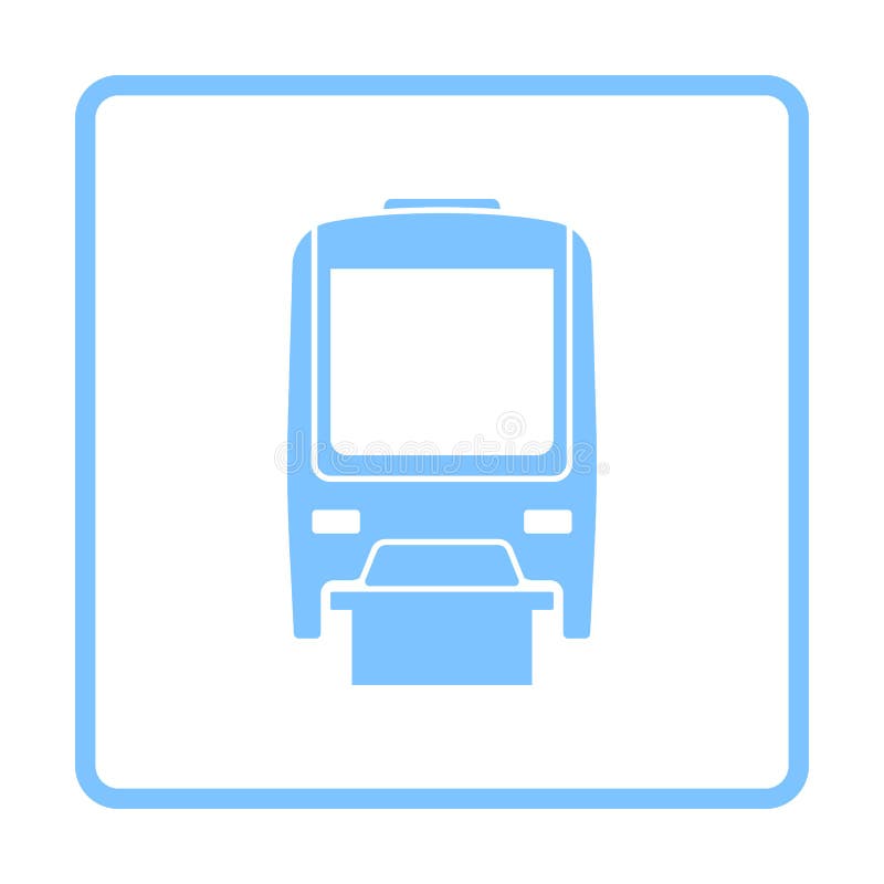 Monorail Icon Front View stock vector. Illustration of railway - 146904120