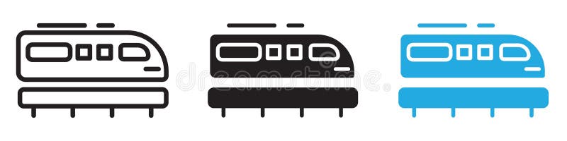 Monorail icon vector stock illustration. Illustration of design - 336127632