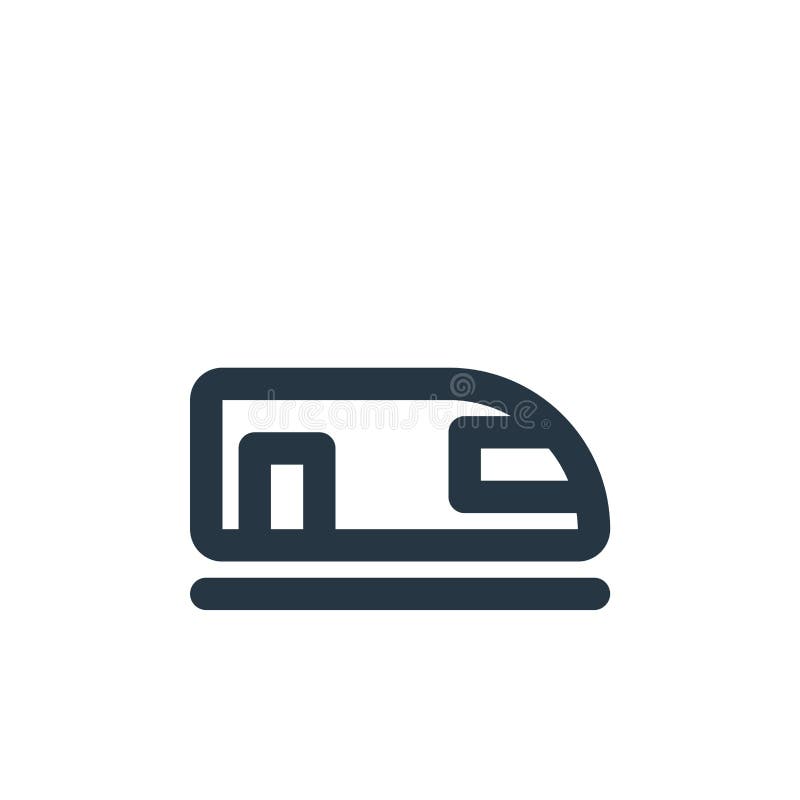 Monorail Icon Vector from Transportation Concept. Thin Line ...