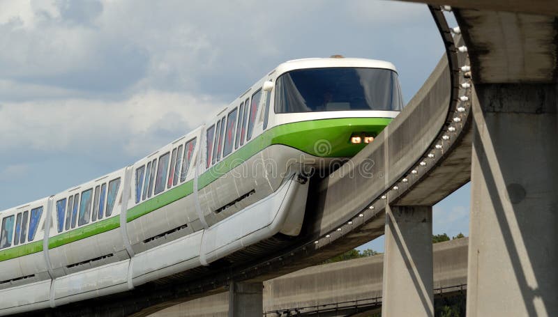 Monorail train editorial stock image. Image of tourism - 18314434