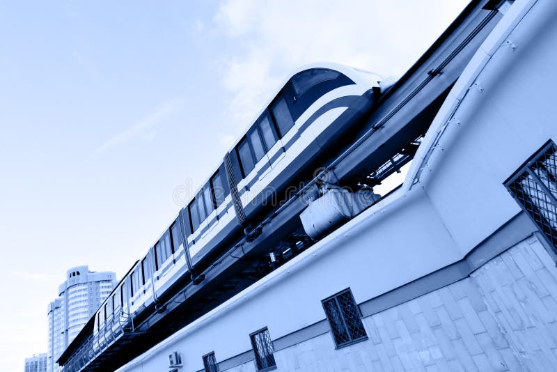 Monorail train stock photo. Image of subway, city, railway - 8923914