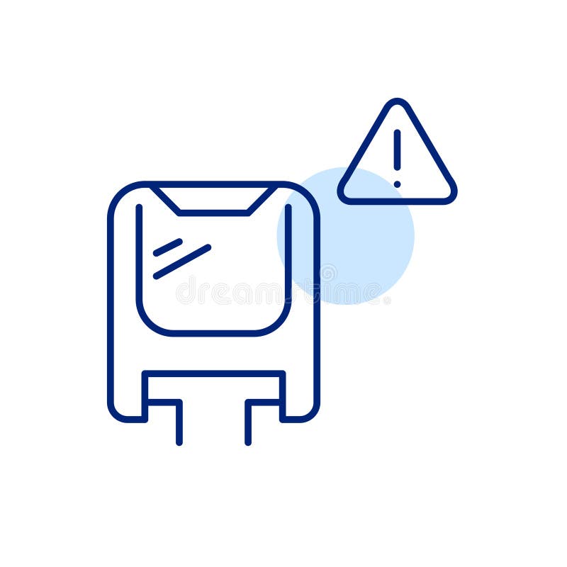 Monorail Train and Hazard Alert Symbol. Exclamation Mark in Triangle ...