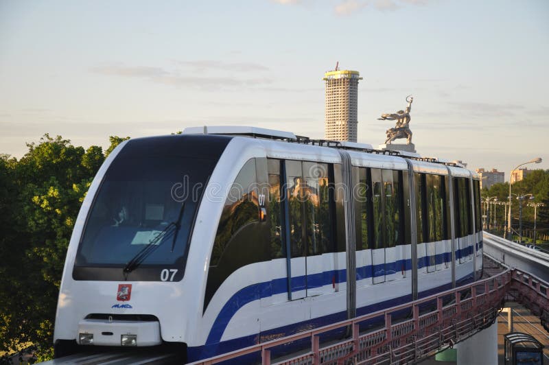 Monorail train. editorial photography. Image of communism - 35784417