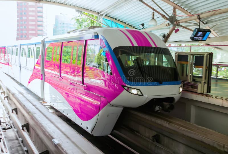 Monorail train stock photo. Image of computer, monorail - 60293542