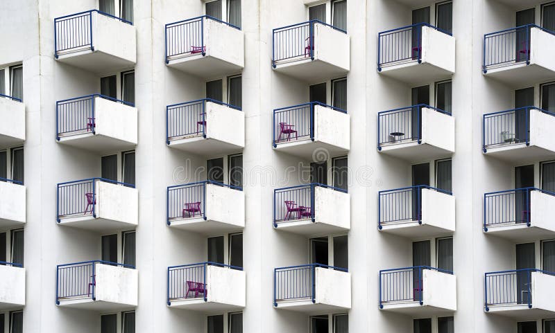 Monotonous Boring Empty Balconies on a Massive Complex with Small ...