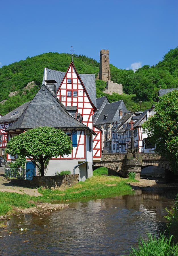 Monreal in the eifel stock image. Image of mountains - 22882617