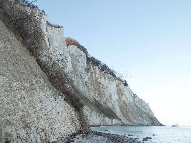 Mons Klint Limestone Cliffs in Zealand, Denmark Stock Image - Image of ...
