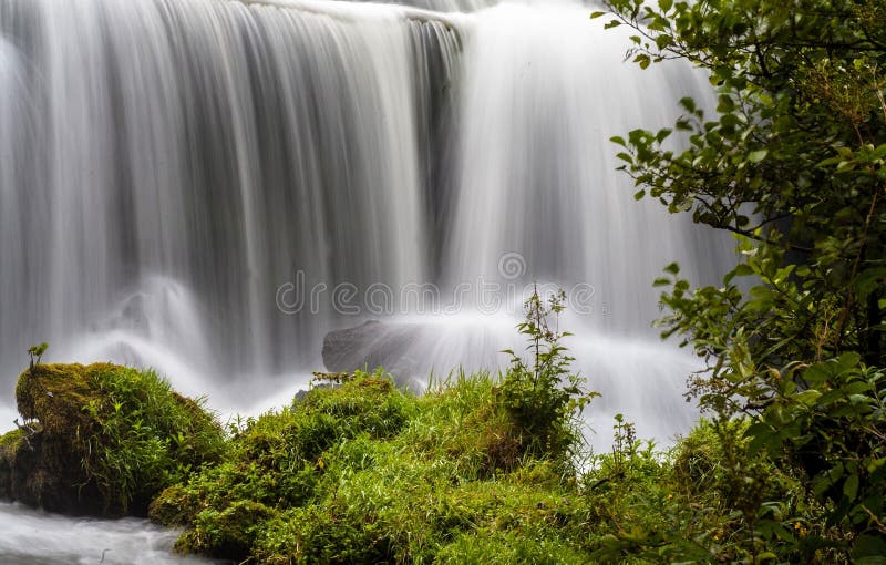 Monsal Waterfalls stock photo. Image of long, river - 327293474