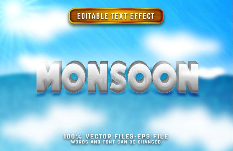 Monson Text Effect Premium Vectors Stock Vector - Illustration of sale, summer: 251760398