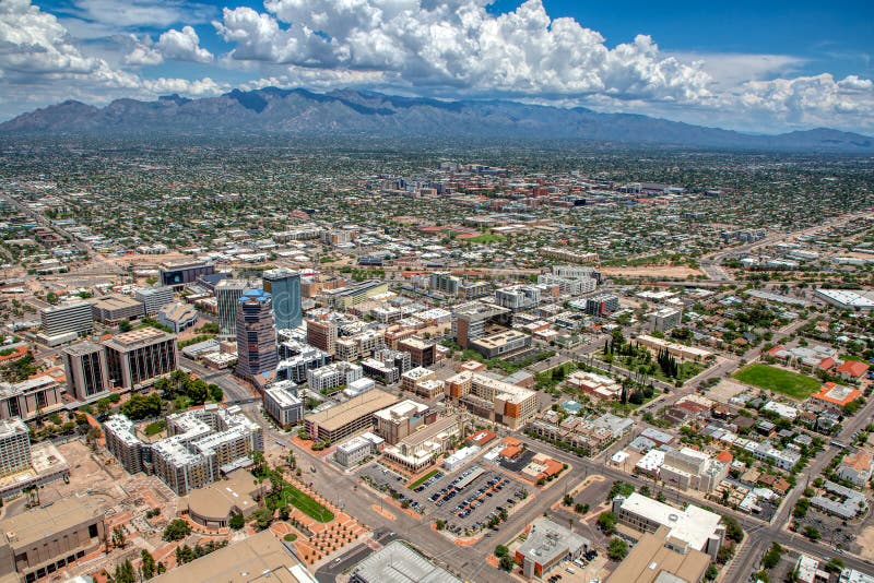 Monsoon Clouds Over Tucson stock photo. Image of campus - 226349100